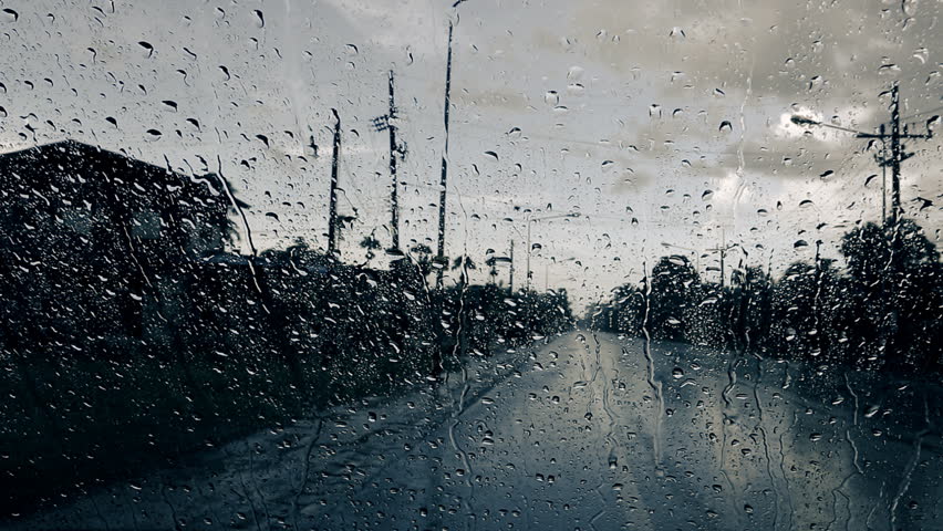 Stock video of view through the window on rainy | 7713685 | Shutterstock
