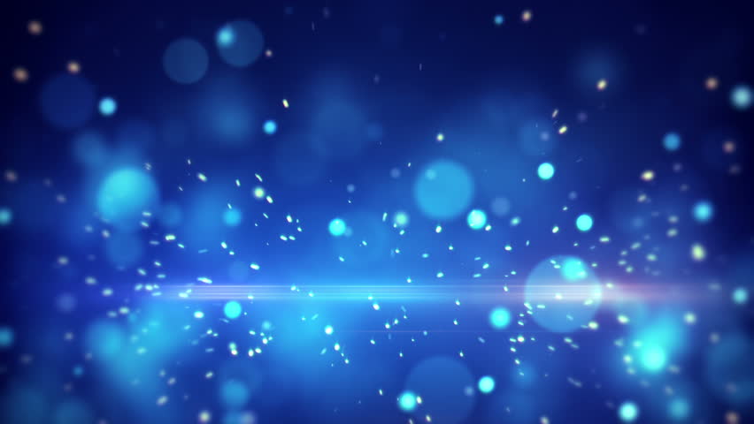 Abstract Blue Animation Background Lens Flare. Loop Background ...
