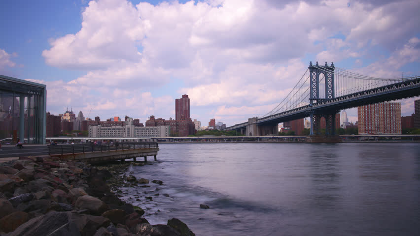 Stock video of brooklyn side view on manhattan bridge | 7888885 ...
