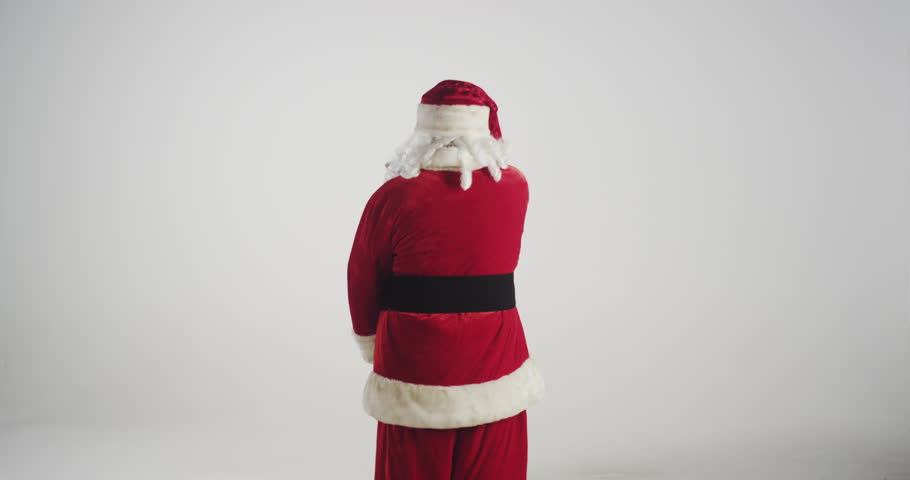 Santa Claus Turn Around from Stock Footage Video (100% Royalty-free ...