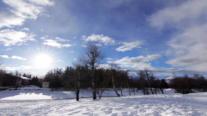 4K Winder Day - Christmas Eve - Timelapse / Timelapse On A Bright Sunny ...