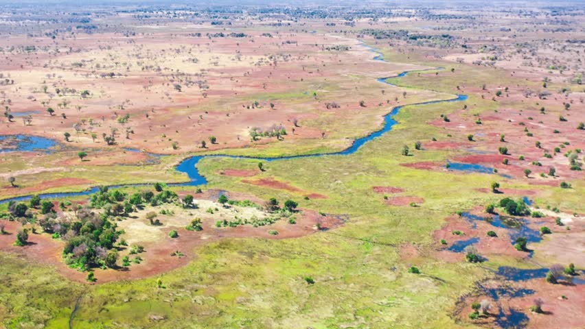 Stock video of aerial view of the okavango delta | 7935925 | Shutterstock