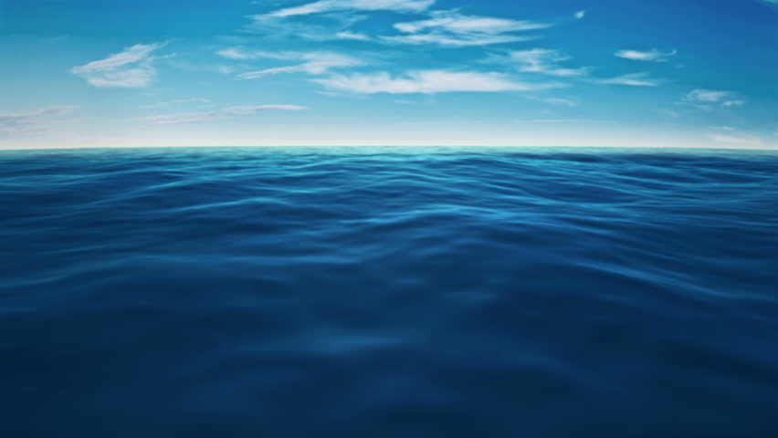 Ocean Evening Waves Loop - 4k Evening Ocean Horizon Bouncing Waves ...