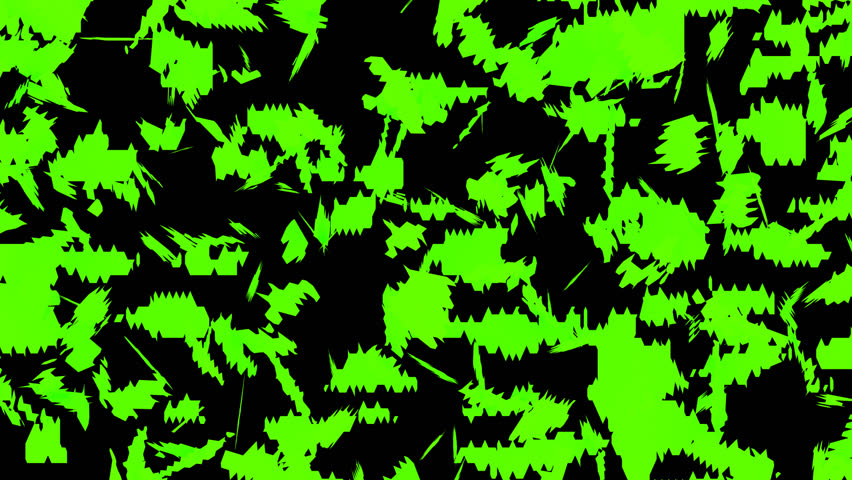 Animated Crumbling, Dissolving, Breaking Apart Wall Of Green Screen ...