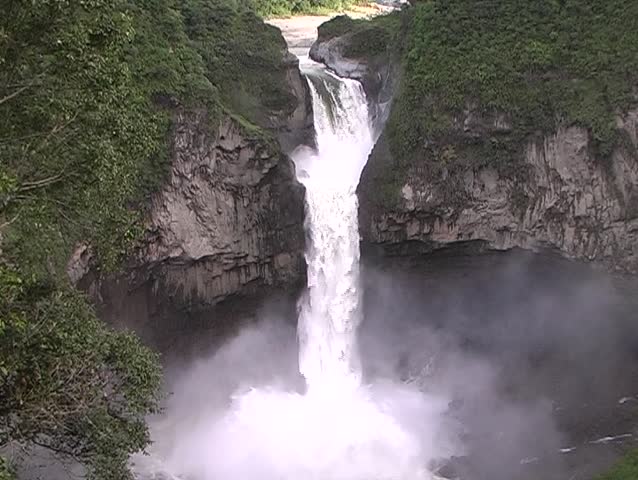 San Rafael Falls, Ecuador, Wide Stock Footage Video (100% Royalty-free ...