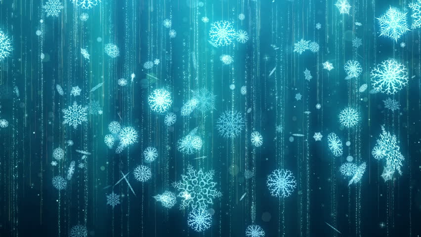 Cartoon Snowfall Loop - Christmas Background. Alpha Channel Is Included ...