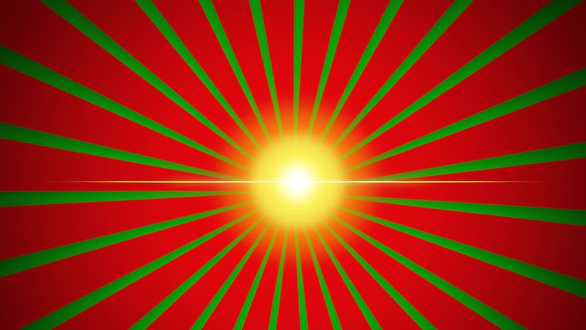 Radio Active Sign Animation On Red Rays Background Стоковые футажи для ...