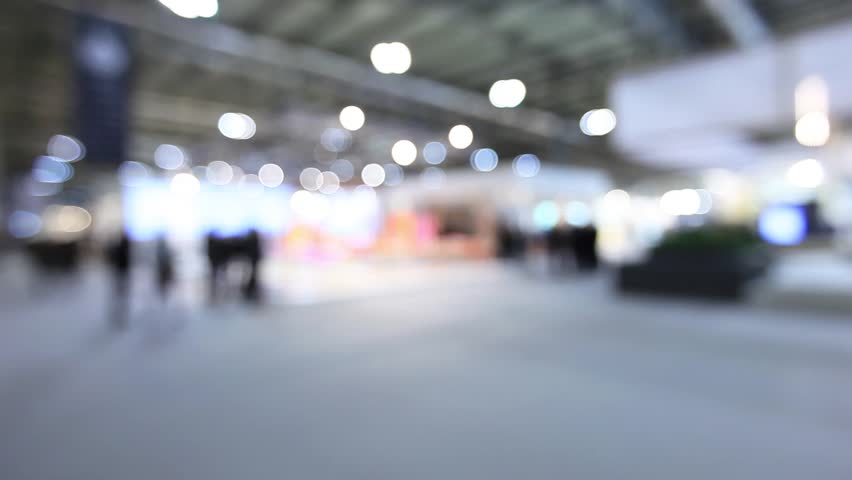 Stock video of trade show generic background with people, | 8574865 ...