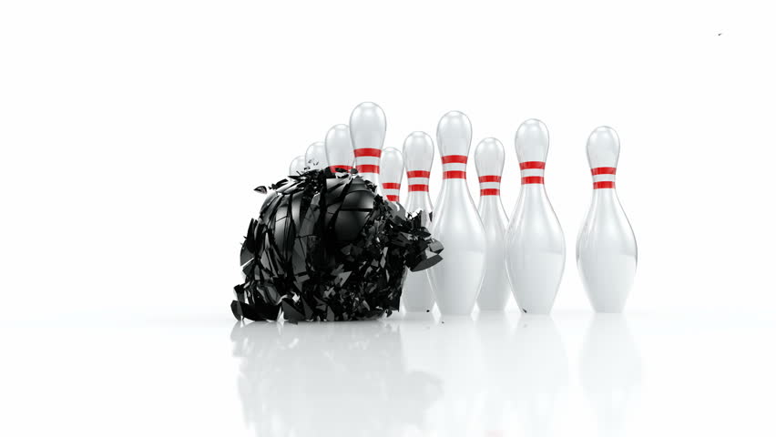 Stock video of bowling fail - ball rolling and | 873955 | Shutterstock