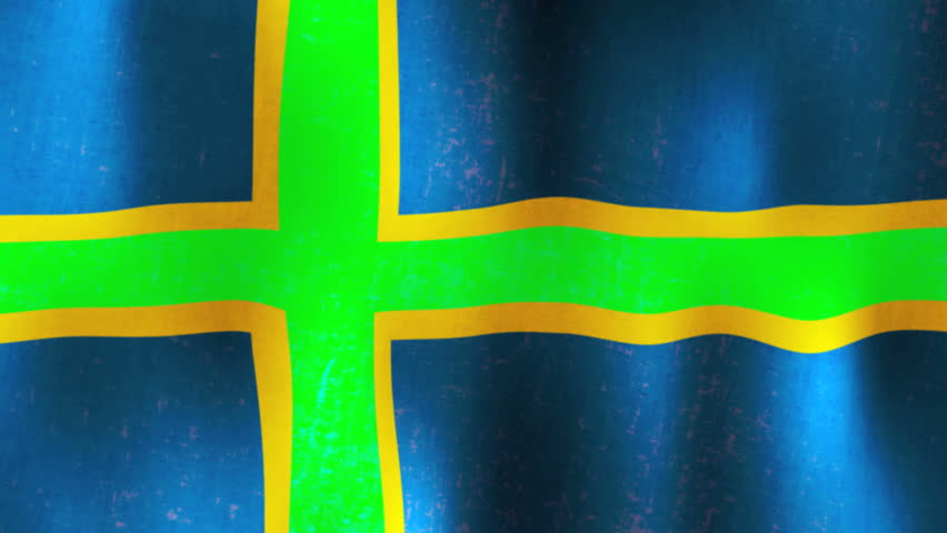 Stockvideo af flag of vendsyssel, denmark. textured, looping, | 8751385 ...