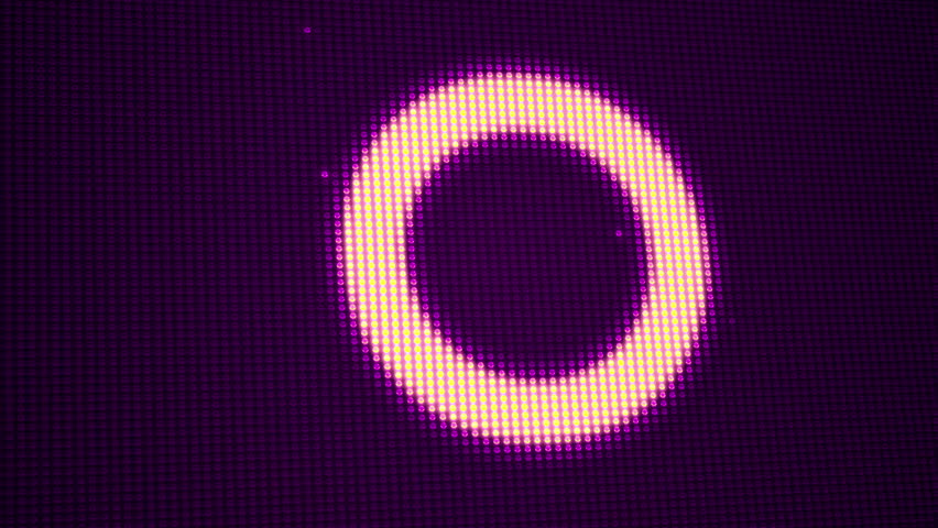Led Screen Background with Circle Stock Footage Video (100% Royalty ...