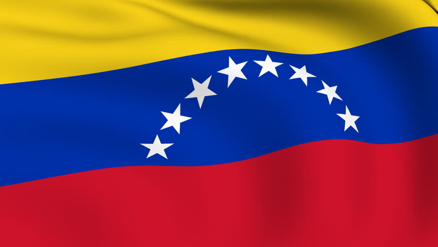 Waving Flag Of Venezuela With Coat Of Arms Stock Footage Video 22352743 ...