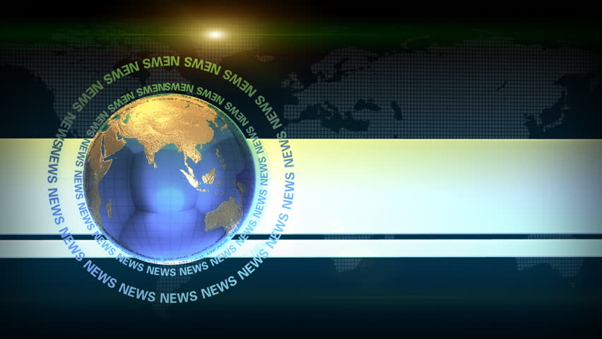 3D Computer Generated Globe Animation. Suits For A "news" Background ...