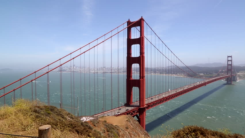 Golden Gate Bridge At Sunset - Time Lapse Stock Footage Video 1127734 ...