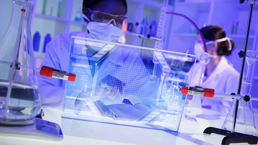 Montage 3D Images Futuristic CG Touch Screen Digital Displays Of Future ...