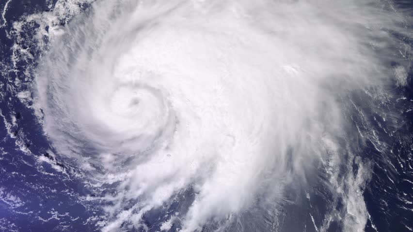 Hurricane. Alpha Matte. 2 Videos In 1 File. Huge Hurricane Seen From ...