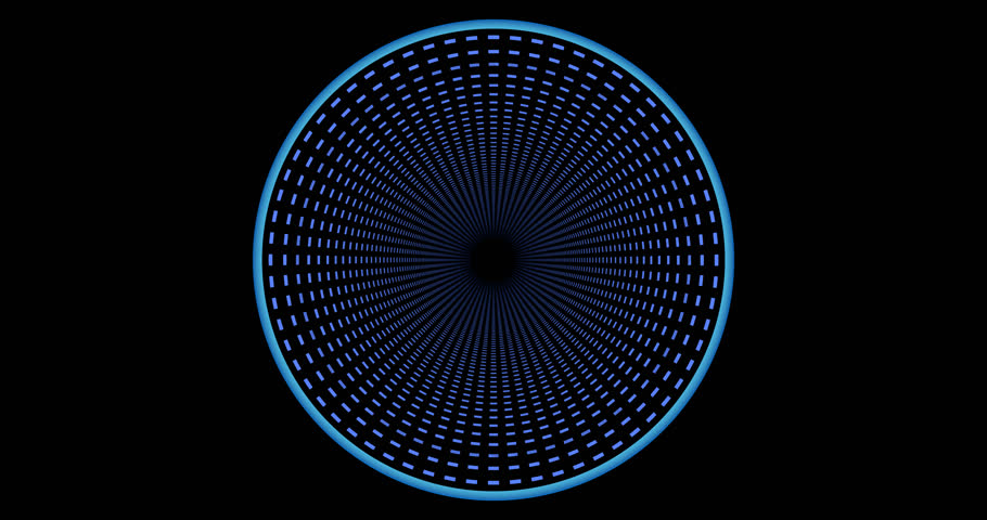 Infinity Mirror Illusion With Reflected Cube Wireframe. Magic Mirror ...