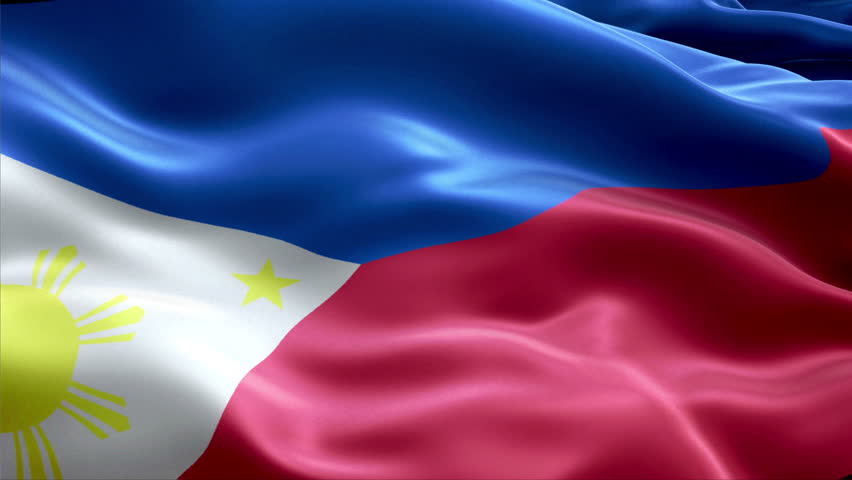 Flag Philippines. National Flag of Stock Footage Video (100% Royalty ...