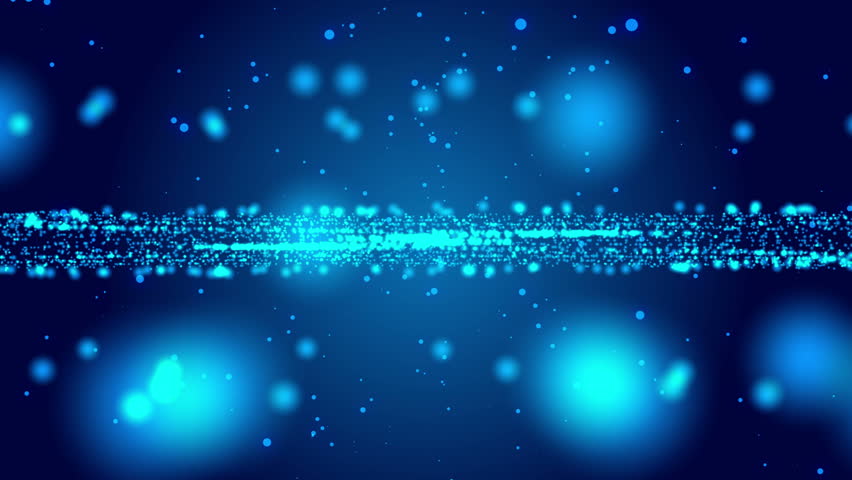 Abstract Blue Animation Background Lens Flare. Loop Background ...